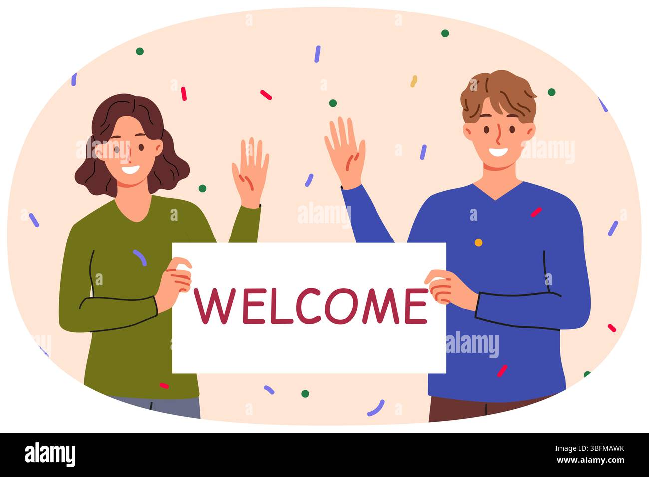 Inviting guests house Stock Vector Images - Alamy