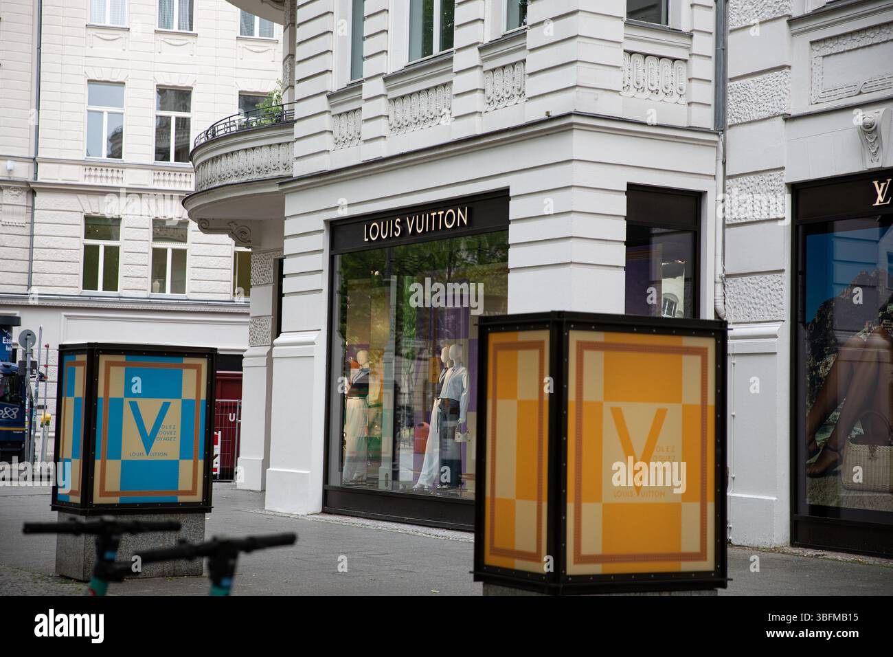 The Louis Vuitton storefront is seen along Kurfuerstendamm in Berlin ...