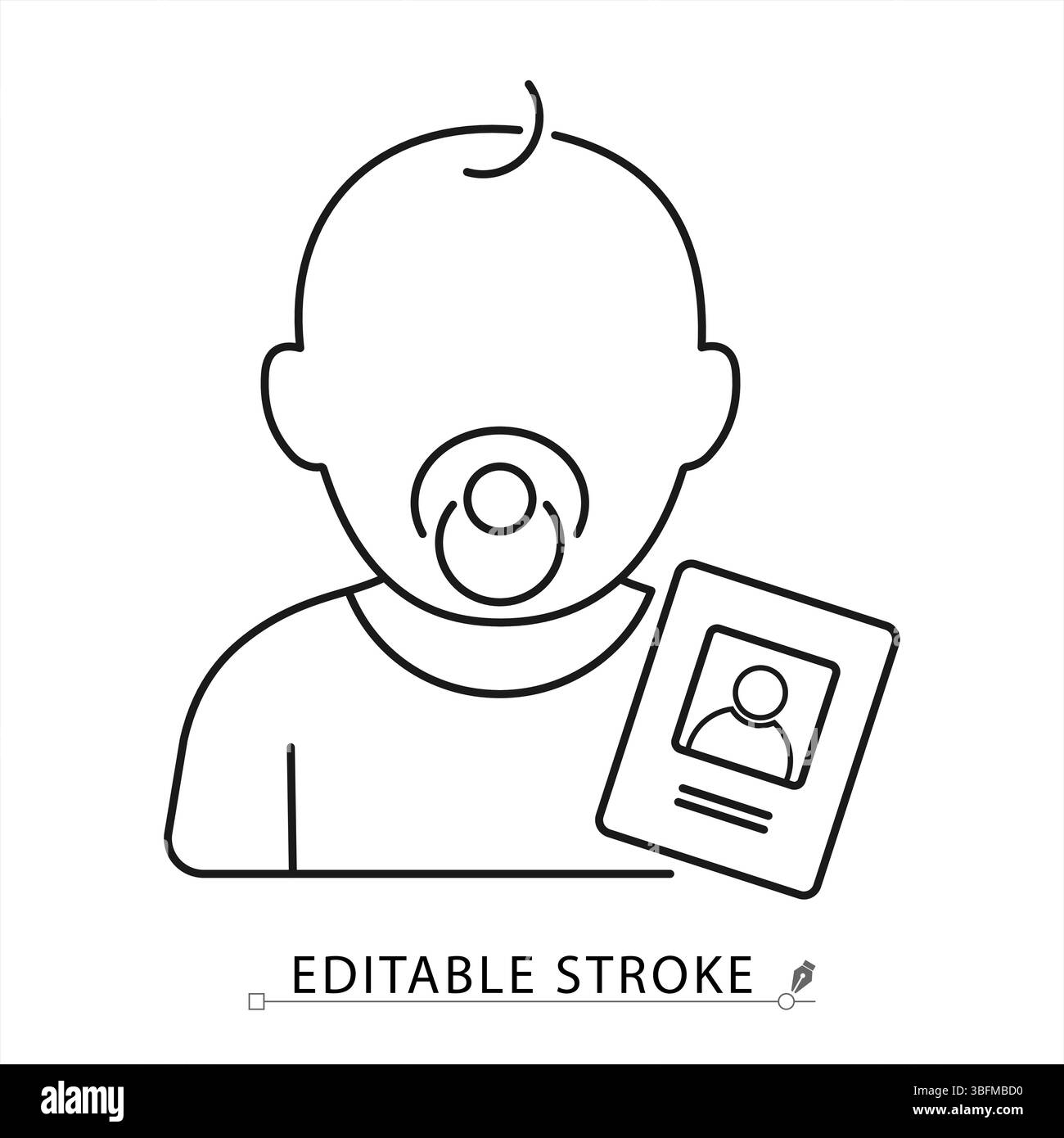 Child id Black and White Stock Photos & Images - Alamy