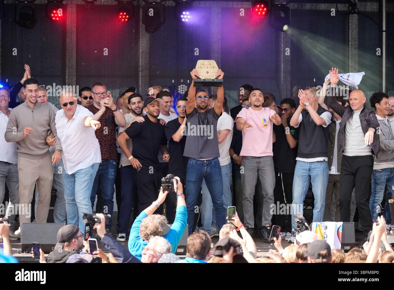 IJMUIDEN, 02-06-2025, Telstar is honored after their promotion to the Eredivisie , Telstar ...