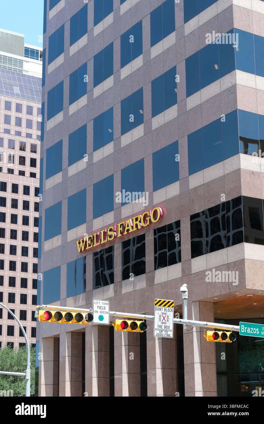 27 MAY 2025 - Austin, TX, USA - Wells Fargo building and HQ in downtown ...