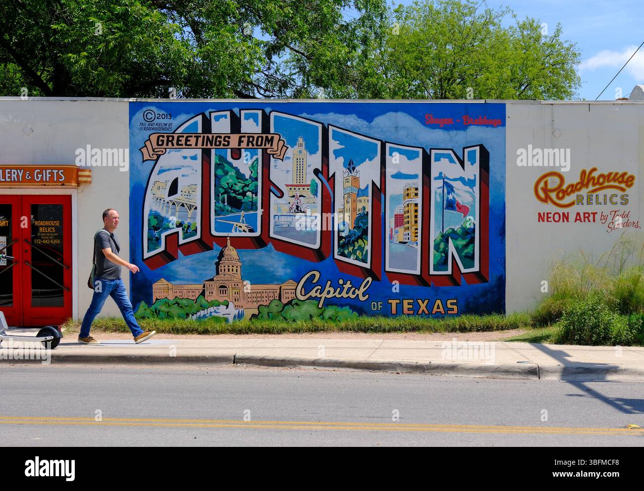 Austin texas sign greetings hi-res stock photography and images - Alamy