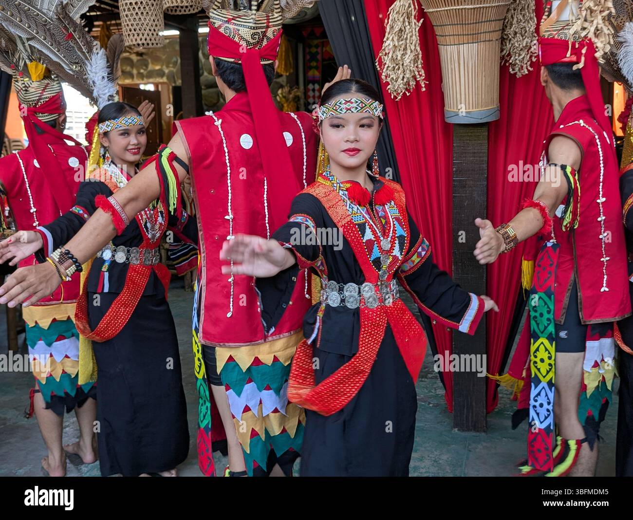Kota Kinabalu, Sabah, Malaysia - May 30, 2025: Portrait of Murut Nabai ...