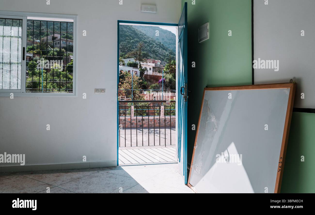Open Classroom Door Facing Nature – Moroccan Rural School Morocco June ...