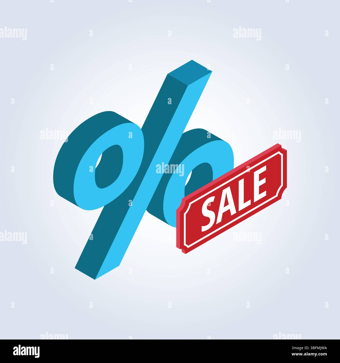 Percentage 3d signs and sale with an abstract background Stock Vector ...