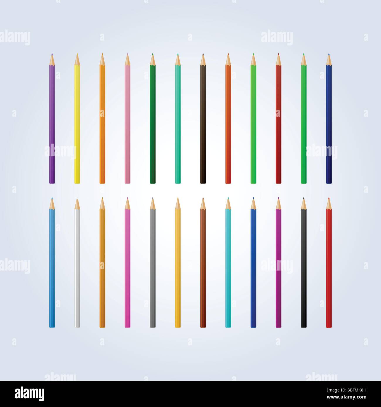 Colored pencil art in all colors with an abstract background Stock ...