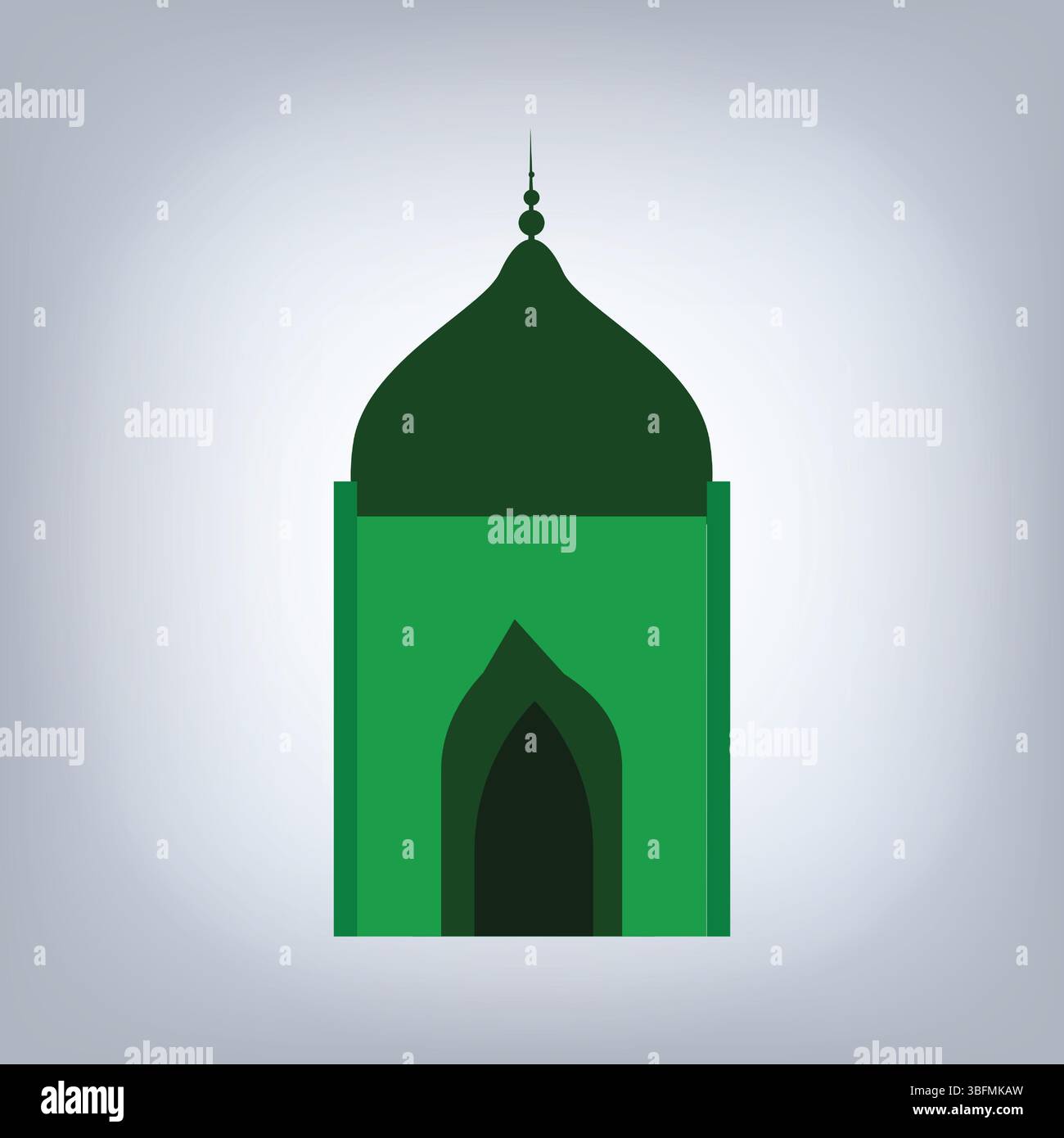 Dome and gate of a mosque a islamic architecture with an abstract ...