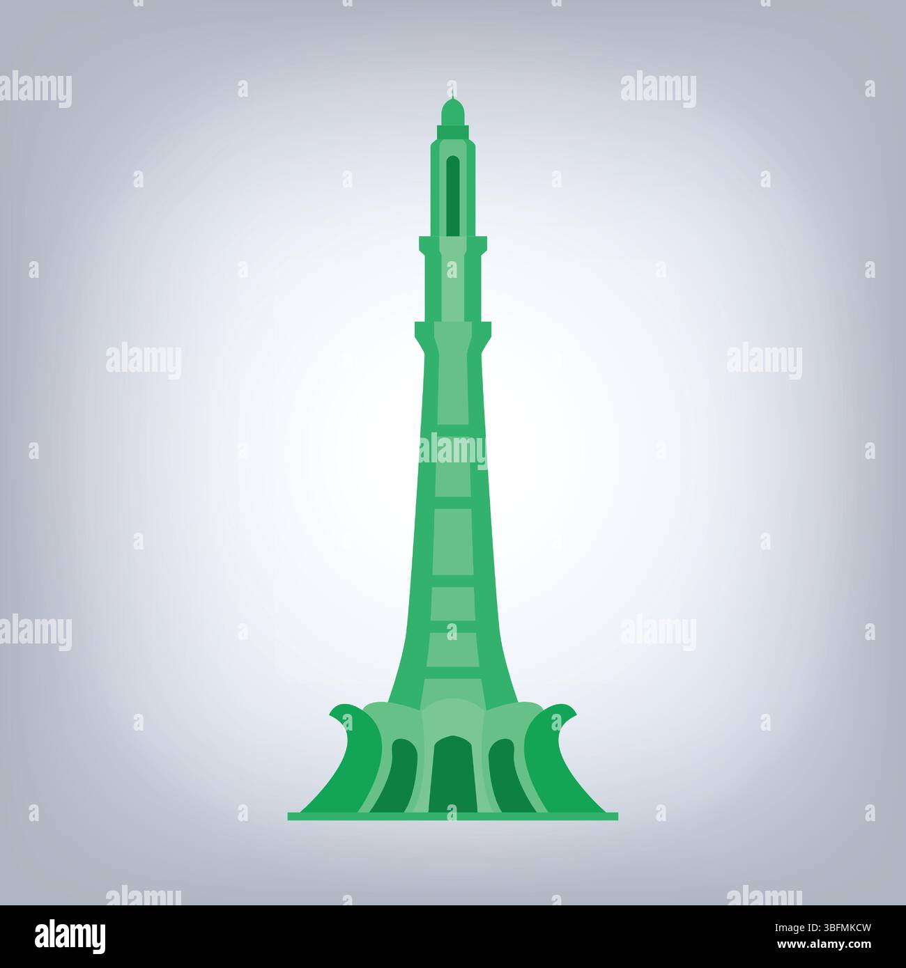 Lahore tower in lahore Stock Vector Images - Alamy