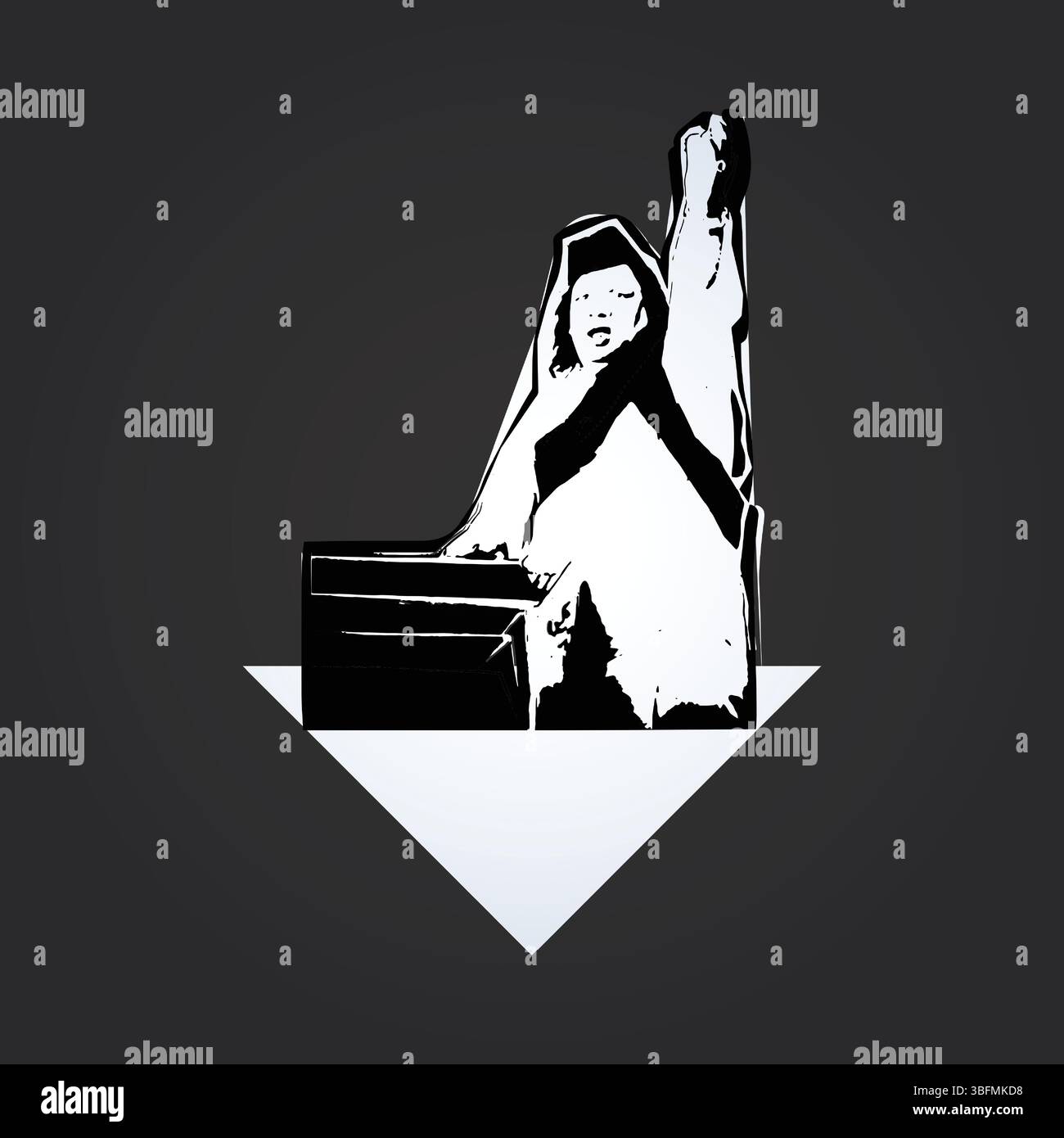 Aziz mian qawwal logo sitting in qawali style art sufism logo with an ...