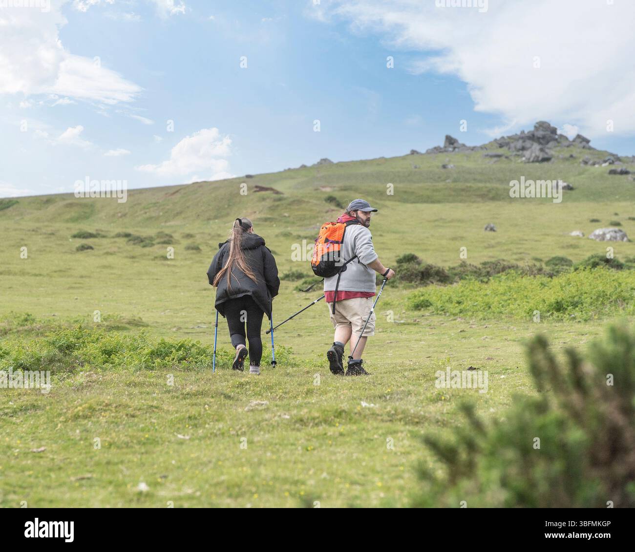 Walking poles backpack on hi-res stock photography and images - Alamy