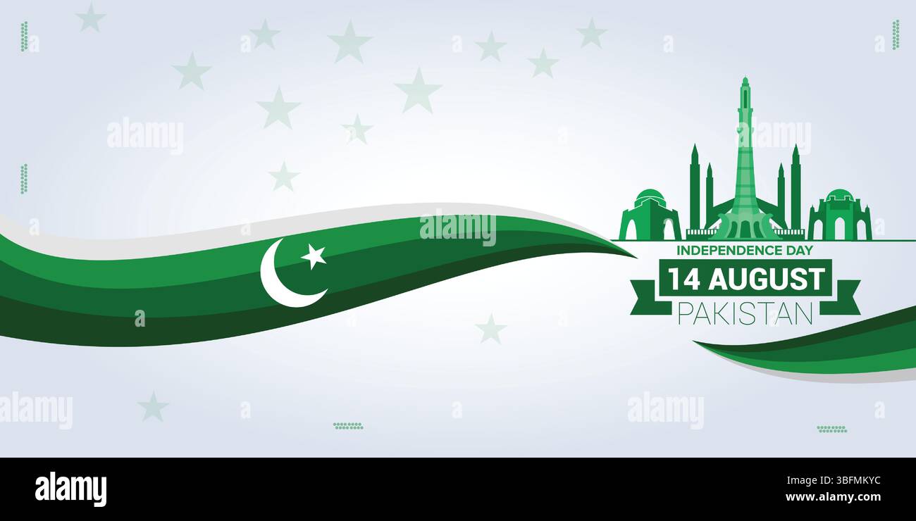 Pakistan Independence Day in landscape, social media poster, and flyer ...