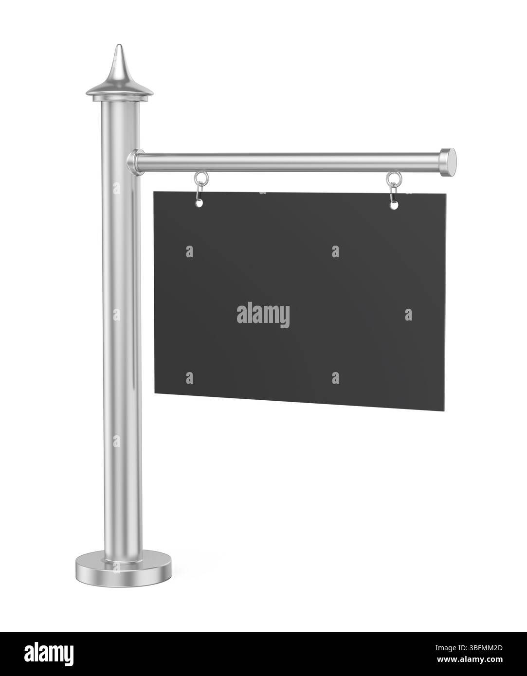 Blank dark grey signboard attached hi-res stock photography and images ...