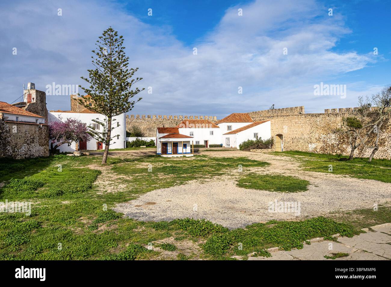 Medieval Castle of Sines in Alentejo, Portugal in Europe Stock Photo ...