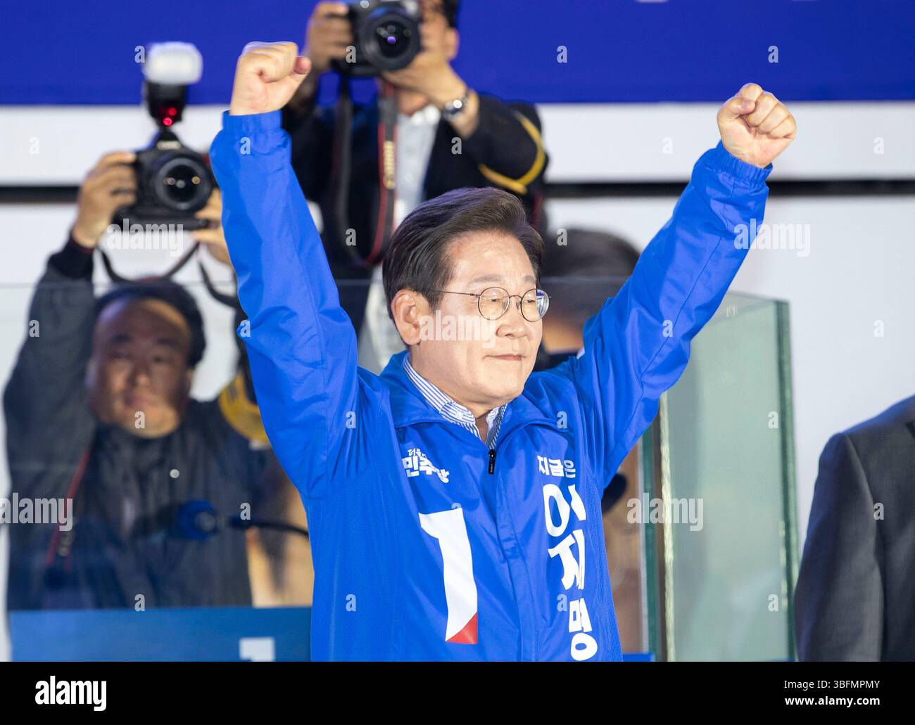 Seoul, South Korea. 2nd June, 2025. Lee Jae-Myung, the presidential candidate of the liberal ...