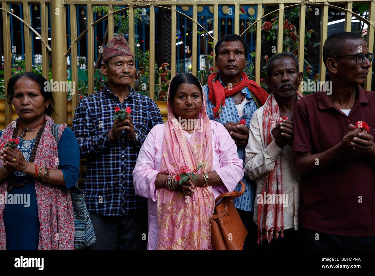 On June 2, 2025, in Kathmandu, Nepal. General public wait to welcome ...