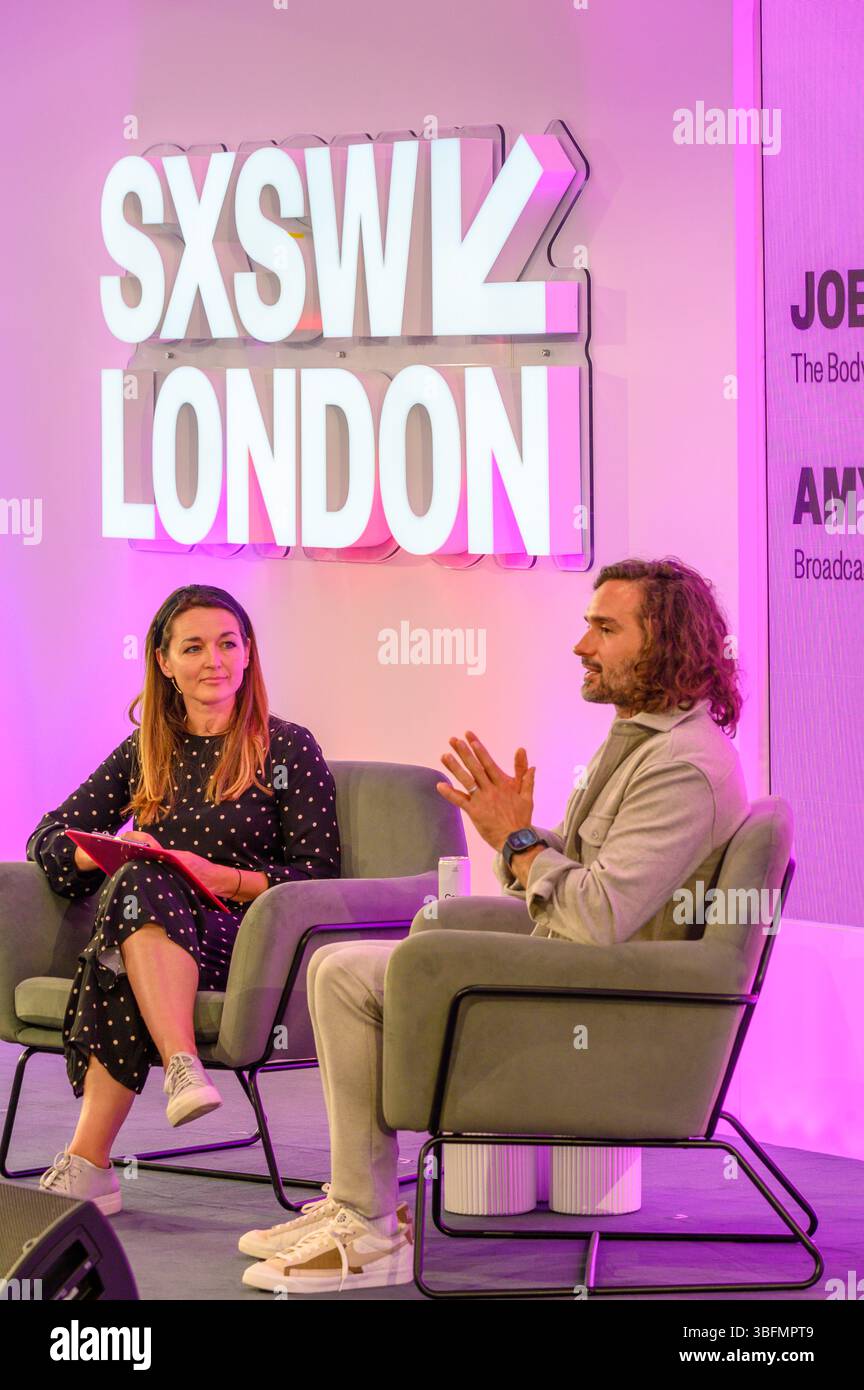London, England, June 02, 2025. Joe Wicks speak with Amy Voce at the ...