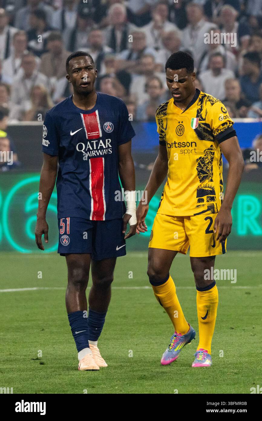 Munich, Germany. 31 May 2025. UEFA Champions League. Final. Paris Saint-Germain V Inter Milan 5 ...