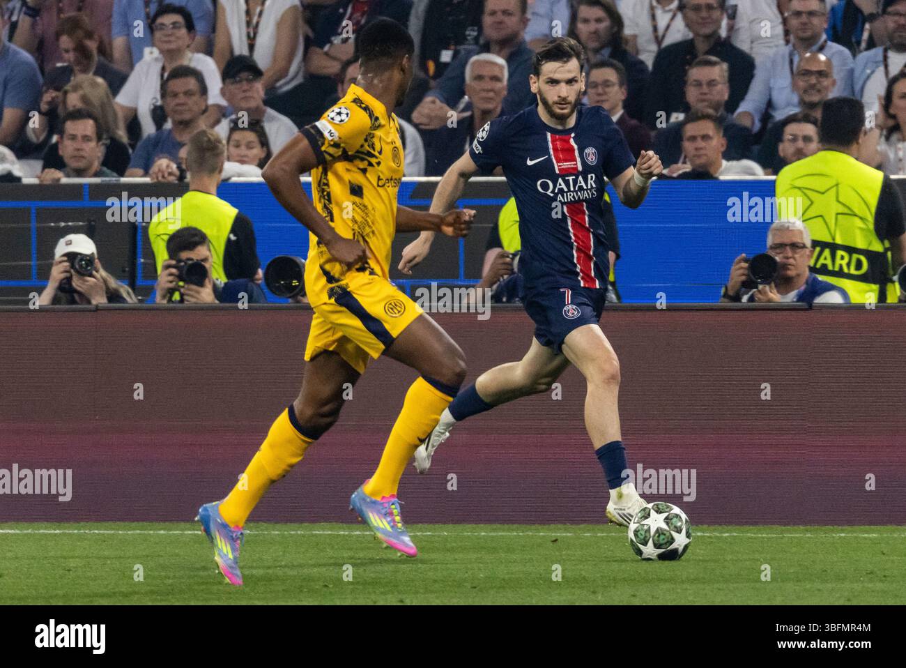 Munich, Germany. 31 May 2025. UEFA Champions League. Final. Paris Saint-Germain V Inter Milan 5 ...