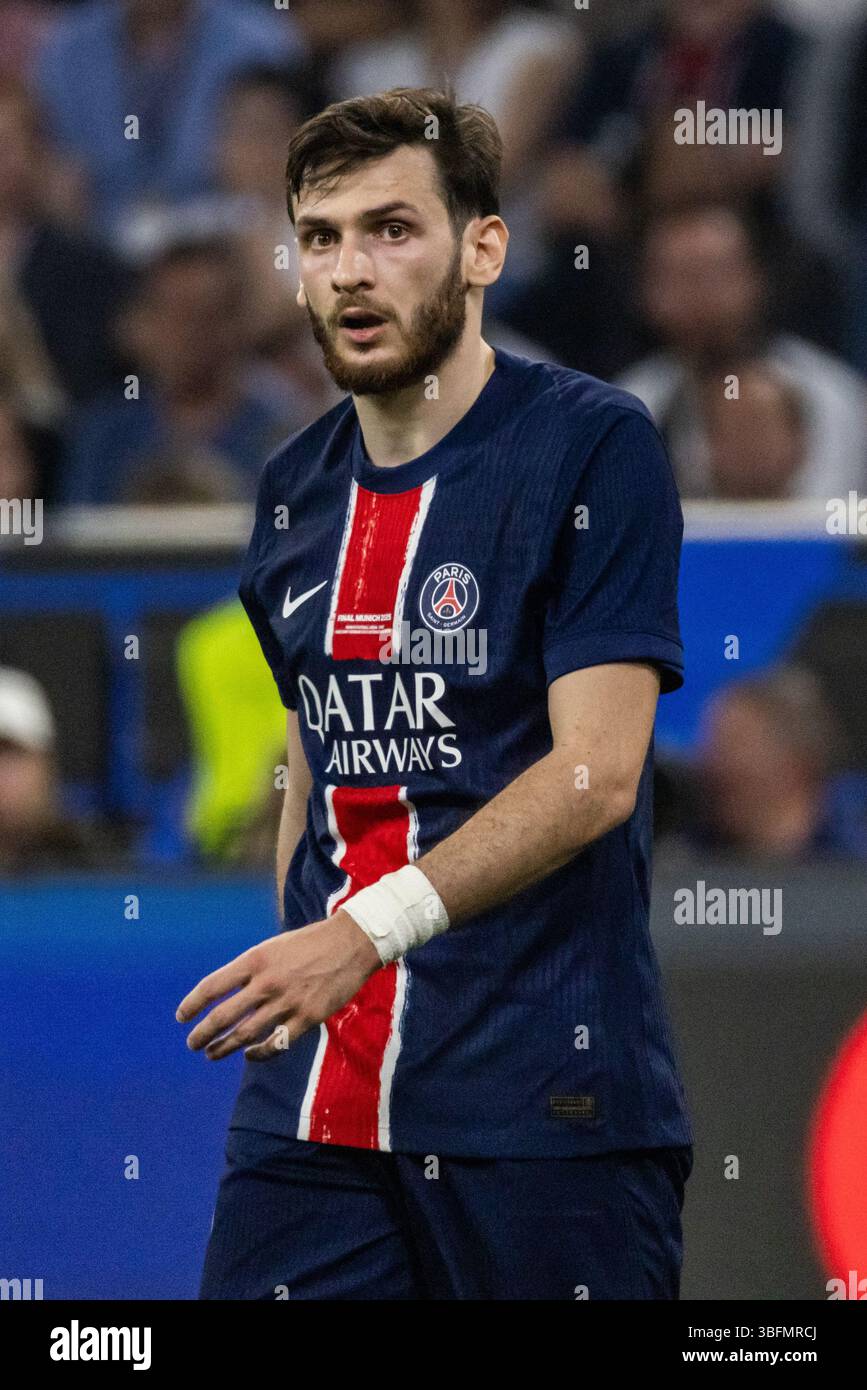 Munich, Germany. 31 May 2025. UEFA Champions League. Final. Paris Saint-Germain V Inter Milan 5 ...