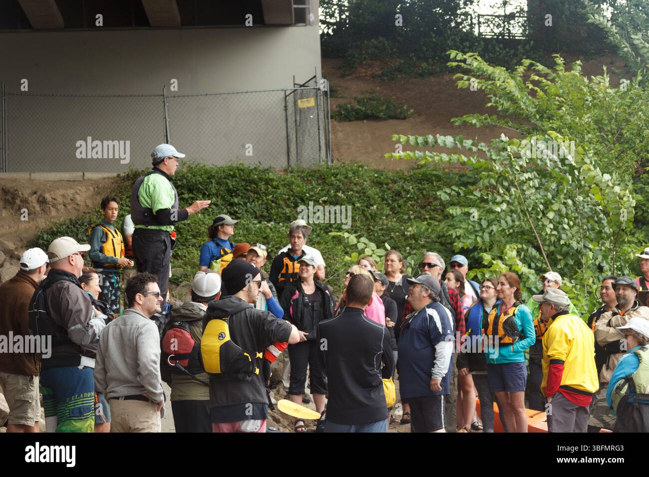 The Big Float, Portland, Oregon - July 10th 2016: A group of people ...