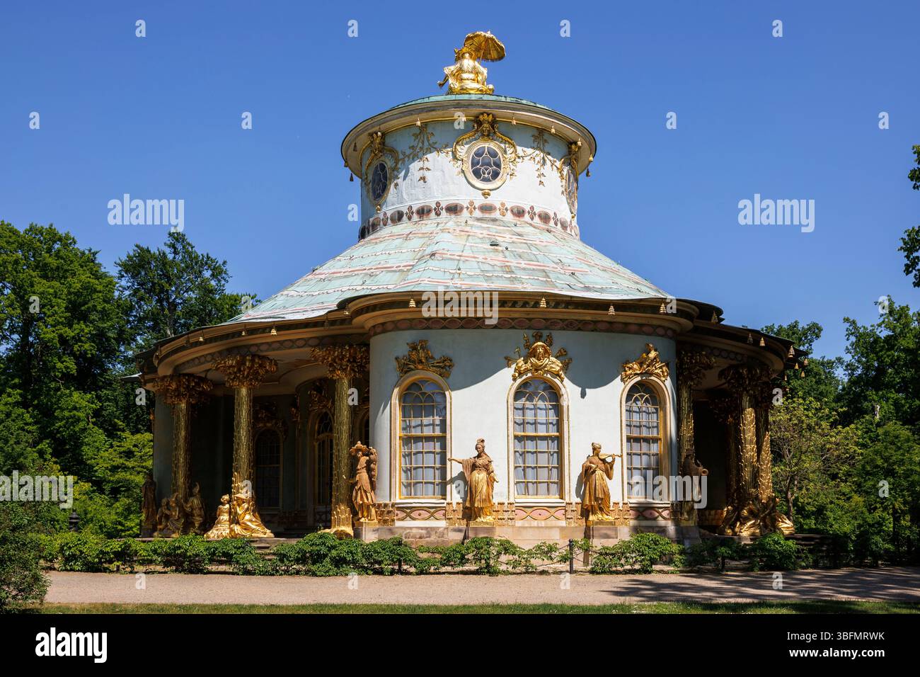 the Chinese House, also known as the Chinese Tea House in the Sanssouci ...