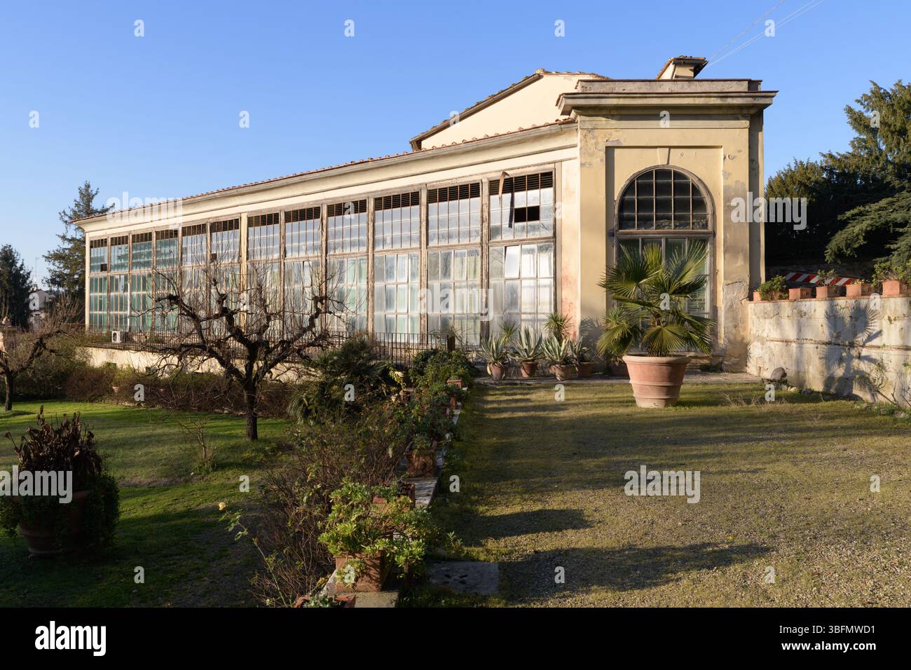 Historic greenhouse for citrus and exotic plants in Boboli Gardens ...