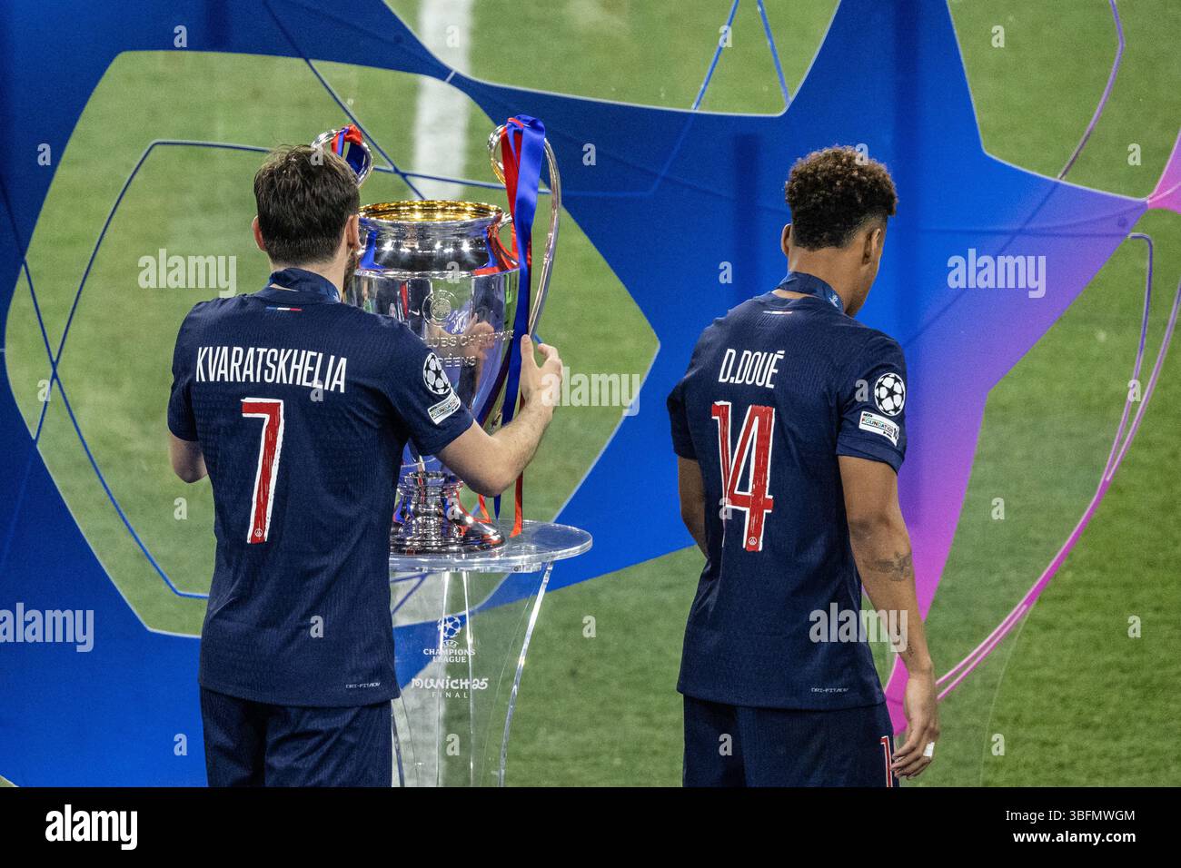 Munich, Germany. 31 May 2025. UEFA Champions League. Final. Paris Saint-Germain V Inter Milan 5 ...