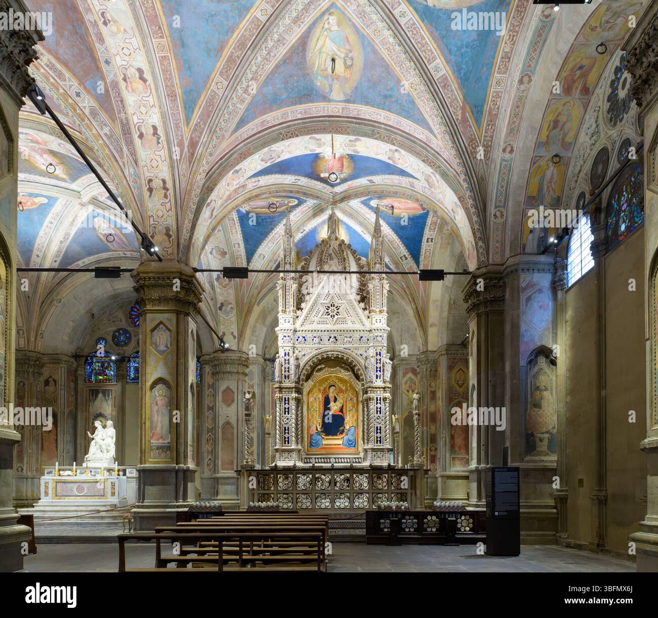 Gothic marble tabernacle by Andrea di Cione (Orcagna), 1359, with ...