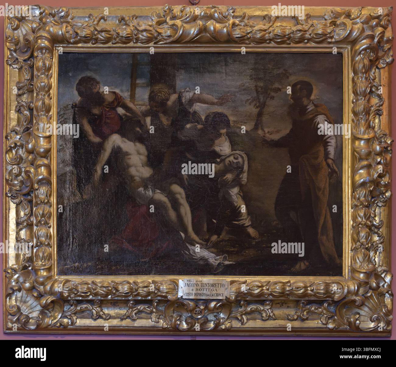 Workshop of Jacopo Tintoretto, Deposition from the Cross with mourning ...