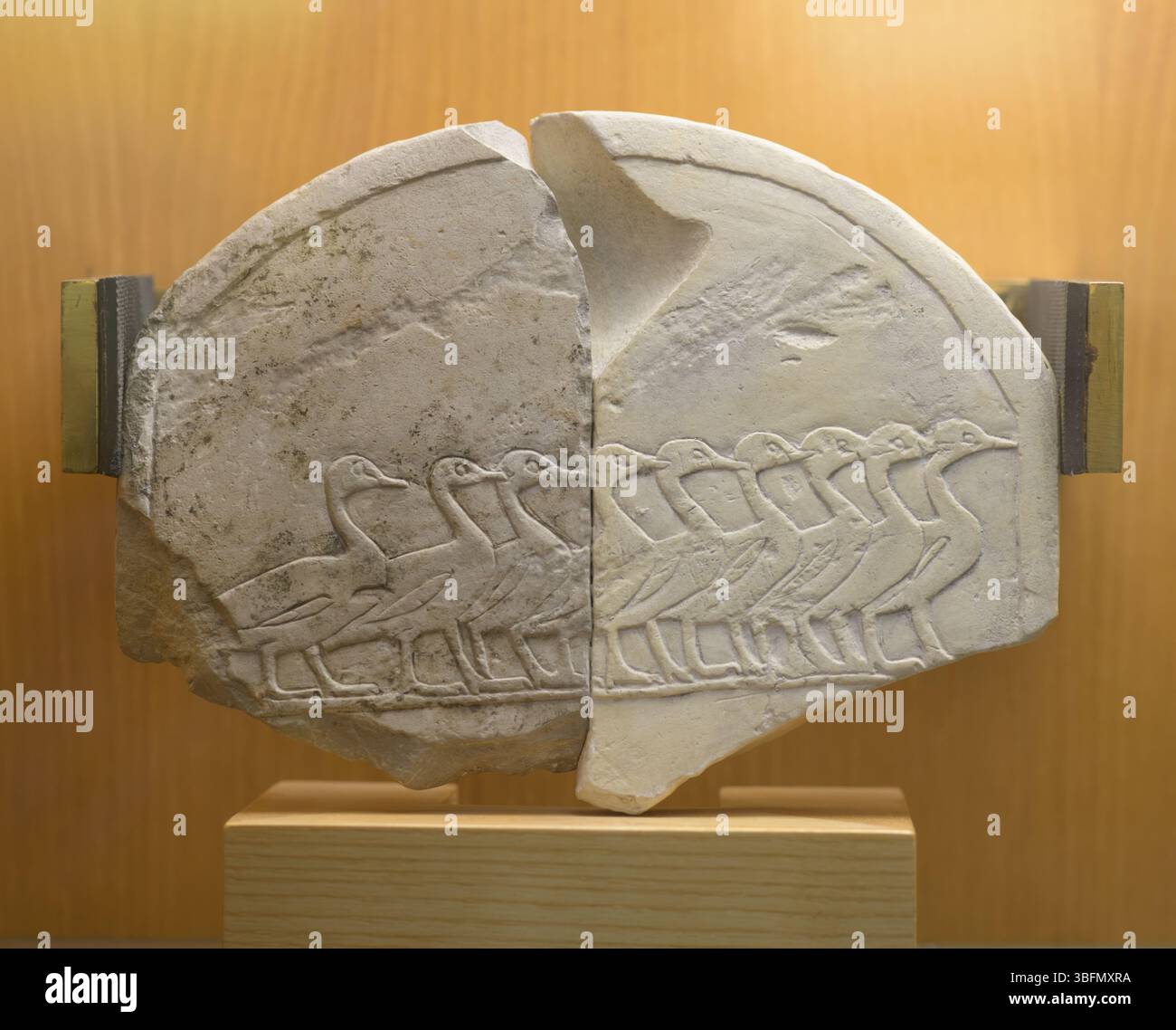 Fragment of an Egyptian limestone stela from the New Kingdom, XIX-XX ...