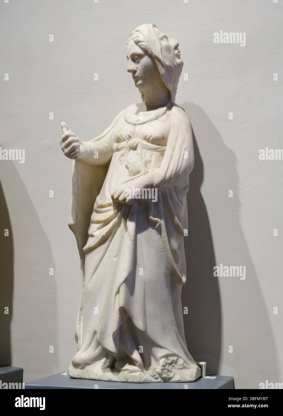 Marble statue of prudence with serpent symbol hi-res stock photography ...