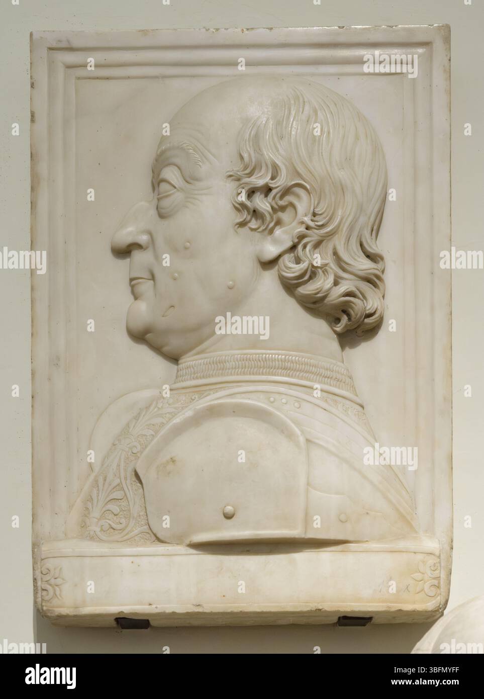 Relief of federico da montefeltro by domenico rosselli hi-res stock ...