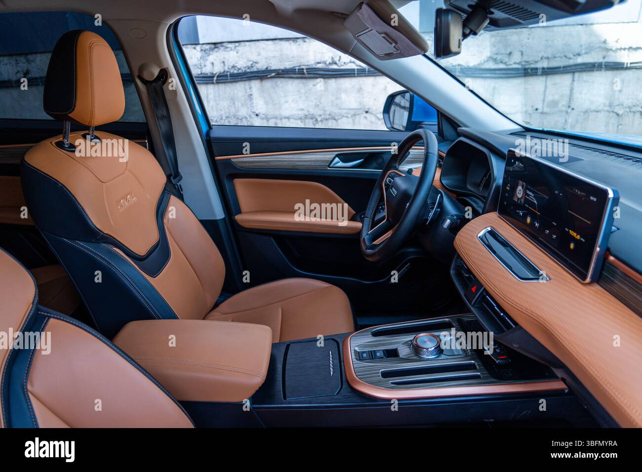 Bishkek, Kyrgyzstan - October 12, 2024: Interior view of the Haval ...