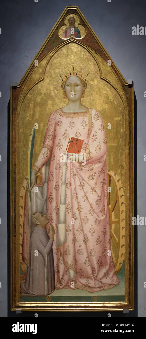 Panel painting of Saint Catherine of Alexandria by Giovanni del Biondo ...