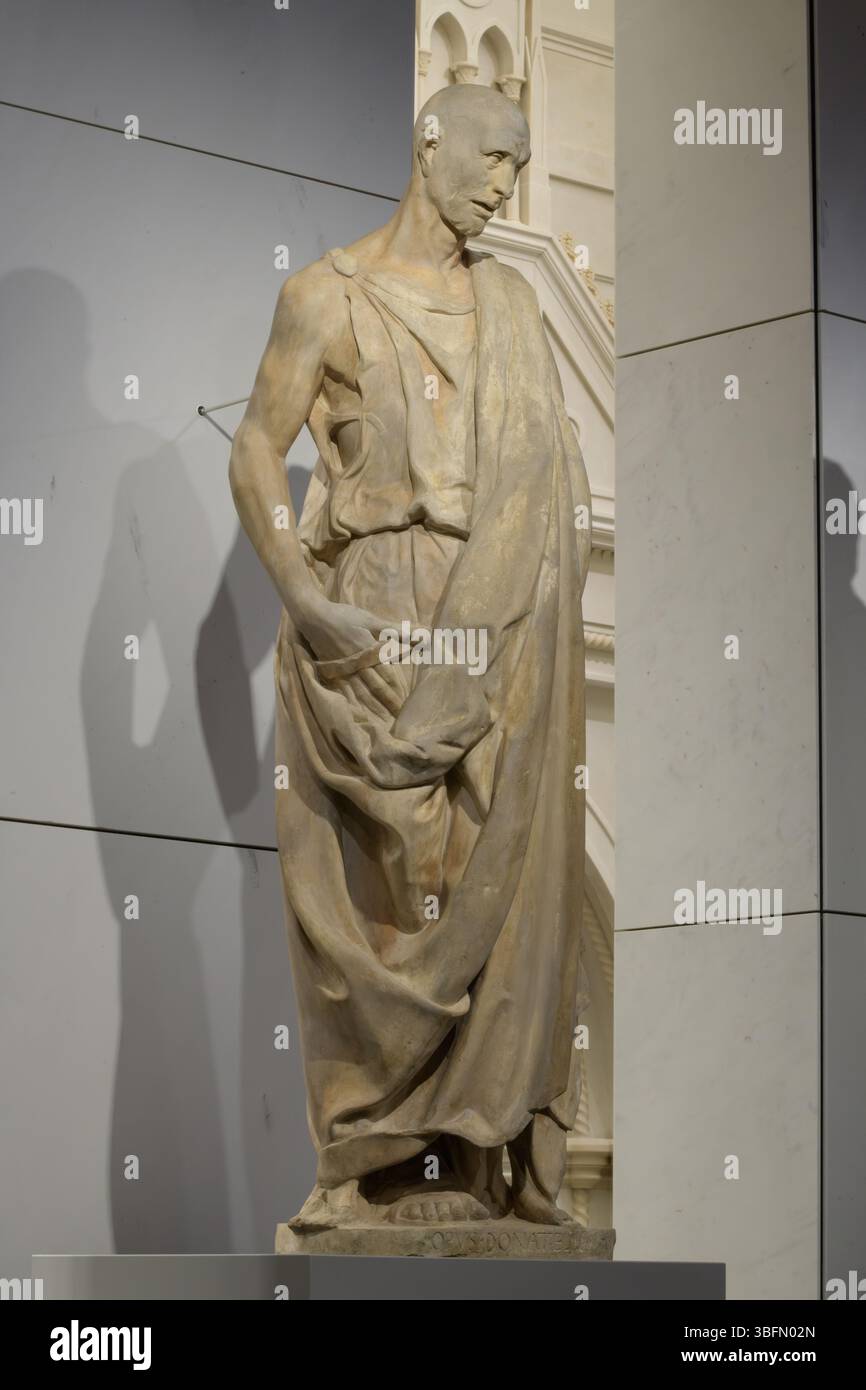 Statue of the prophet Habakkuk by Donatello, originally for the ...