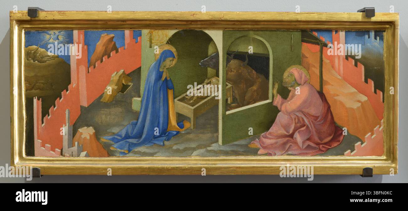 Lorenzo Monaco, Nativity of Christ, tempera and gold on panel, early ...