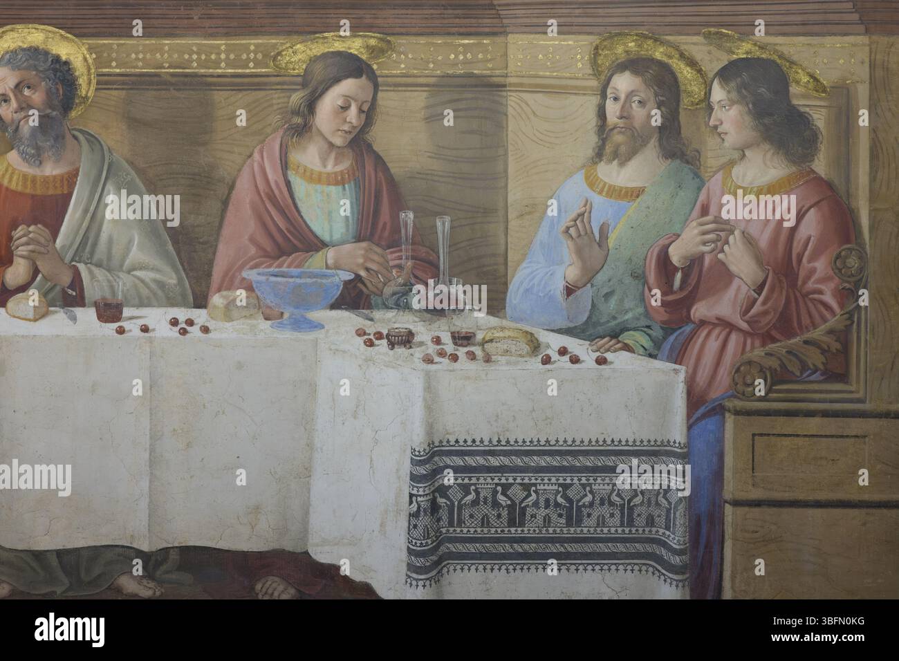 Detail of the Last Supper by Domenico Ghirlandaio, fresco from the ...