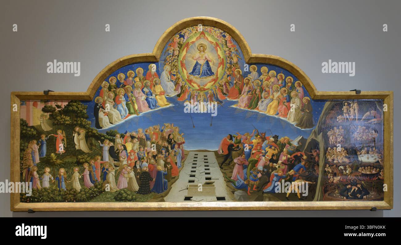 Fra Angelico, The Last Judgement, tempera on panel, c. 1431, upper ...
