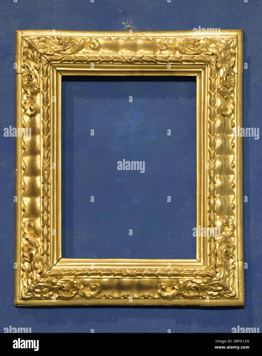 Gilded wooden frame with floral ornamentation from the frame collection ...