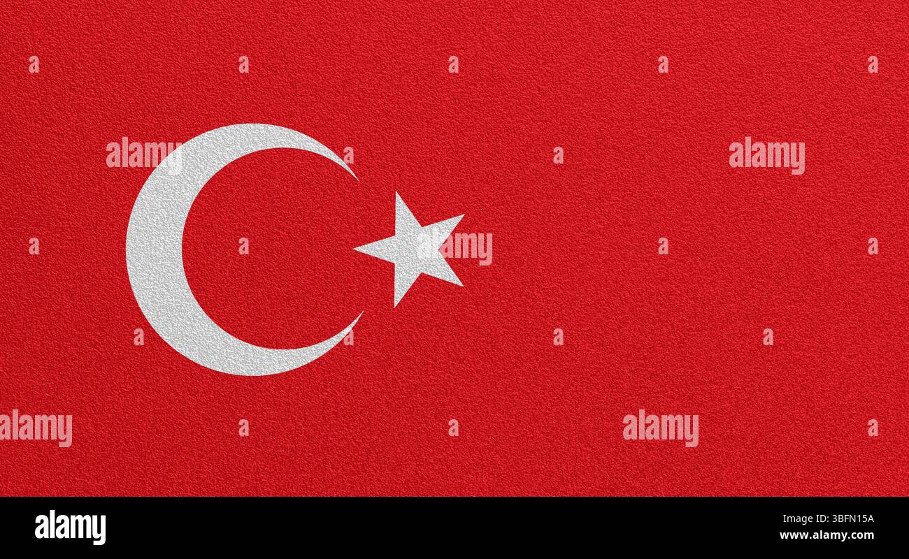Flag of Turkey on abstract texture background Stock Photo - Alamy