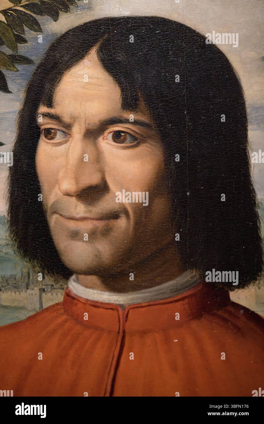 Portrait of Lorenzo de' Medici, known as Lorenzo the Magnificent, by ...