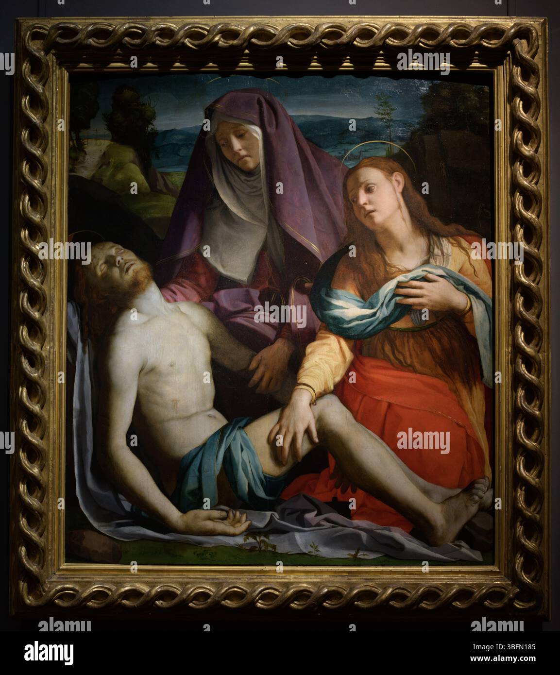 The Lamentation of Christ by Agnolo Bronzino, oil on panel, depicting ...