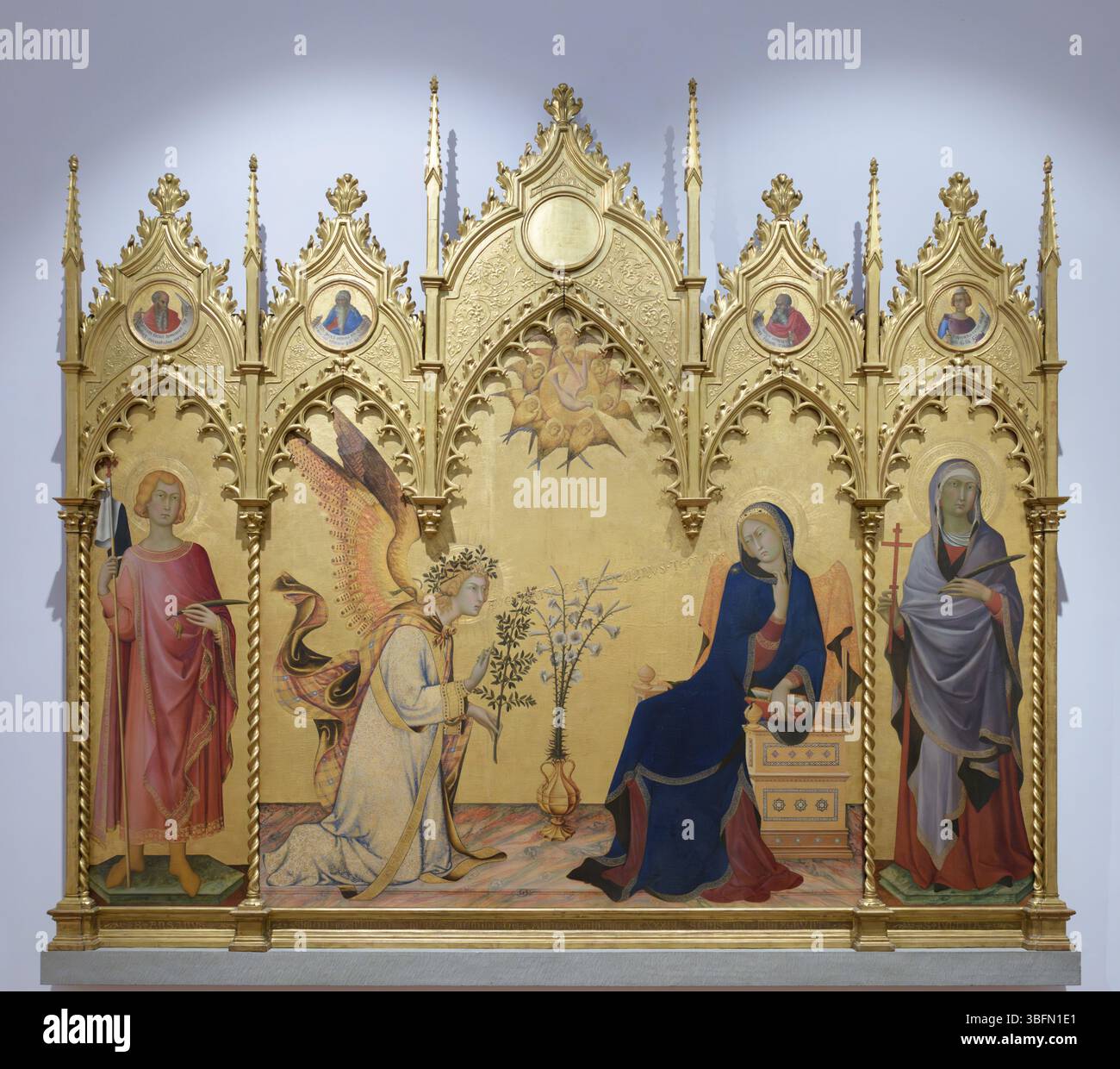 Annunciation with St. Ansanus and St. Maxima by Simone Martini and ...