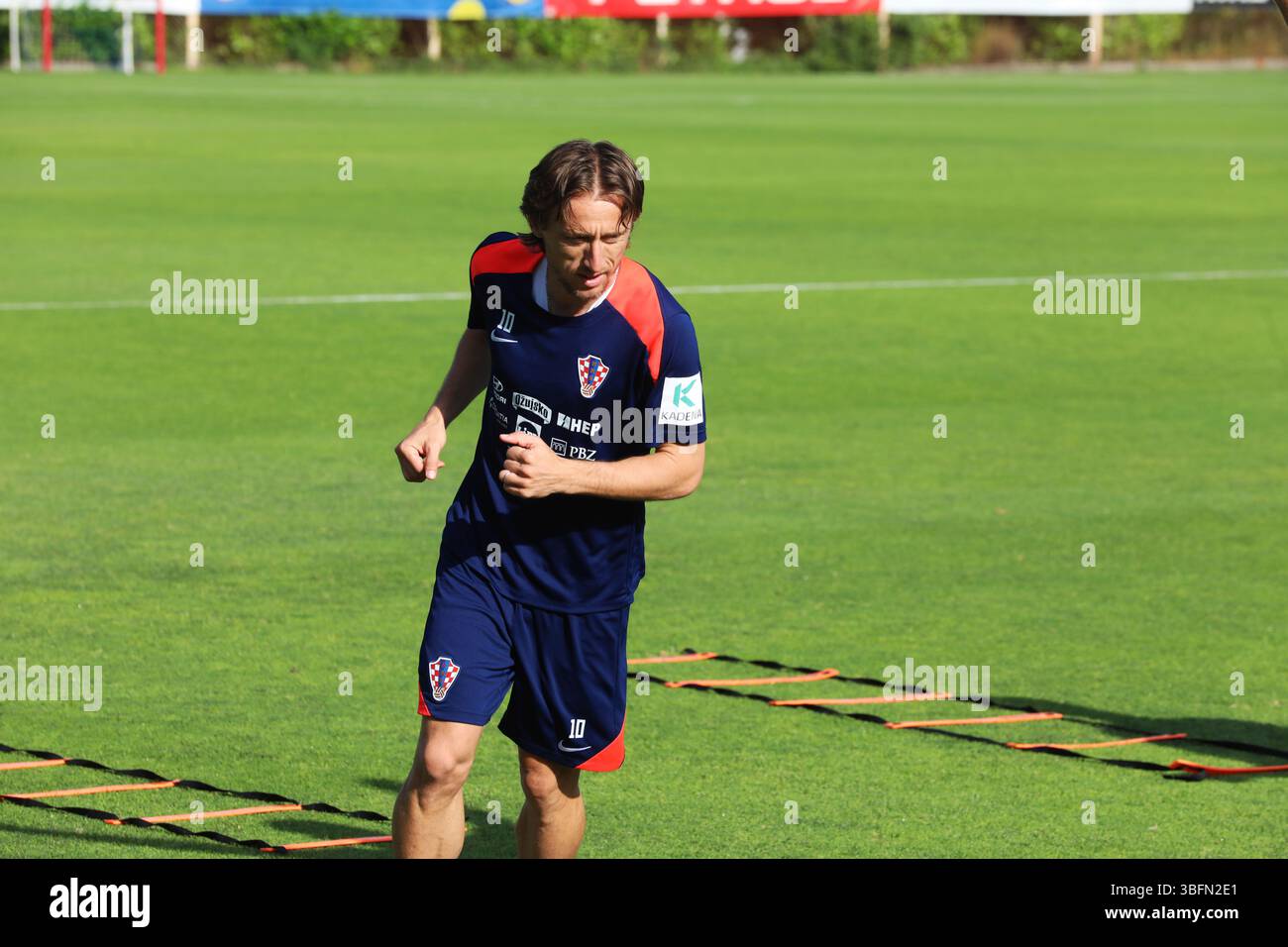 Rijeka, Croatia. 02nd June, 2025. Luka Modric of Croatia during the ...