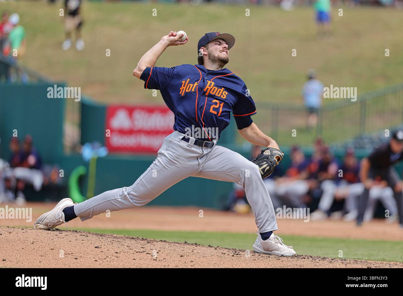Greensboro, NC: Bowling Green Hot Rods pitcher Hayden Snelsire (21 ...