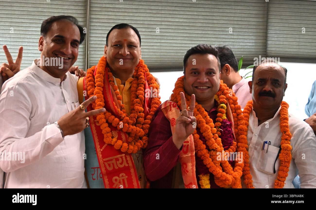 NEW DELHI, INDIA - JUNE 2: BJP party candidate ward committee chairman ...