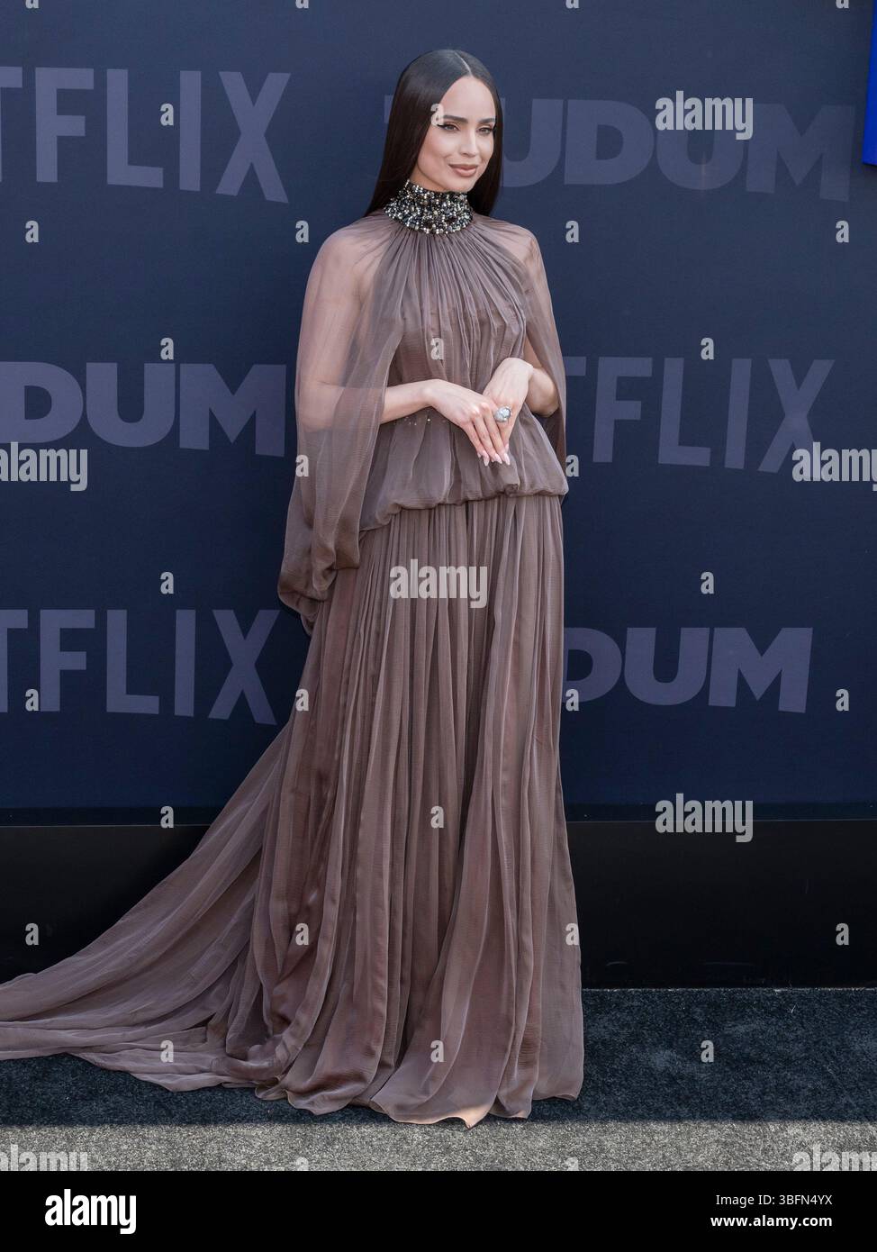 Los Angeles, California - Sofia Carson. Netflix Tudum 2025: The Live Event at KiaForum. Photo ...
