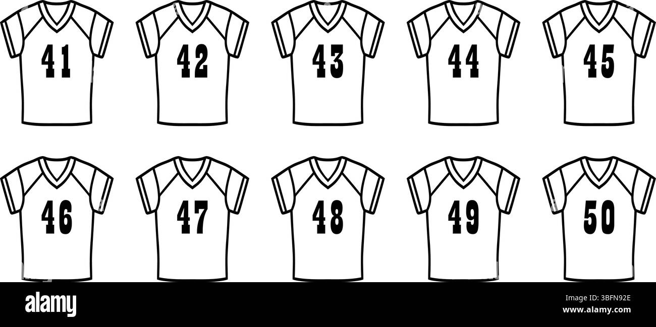 Sports shirt jersey football Stock Vector Images - Alamy