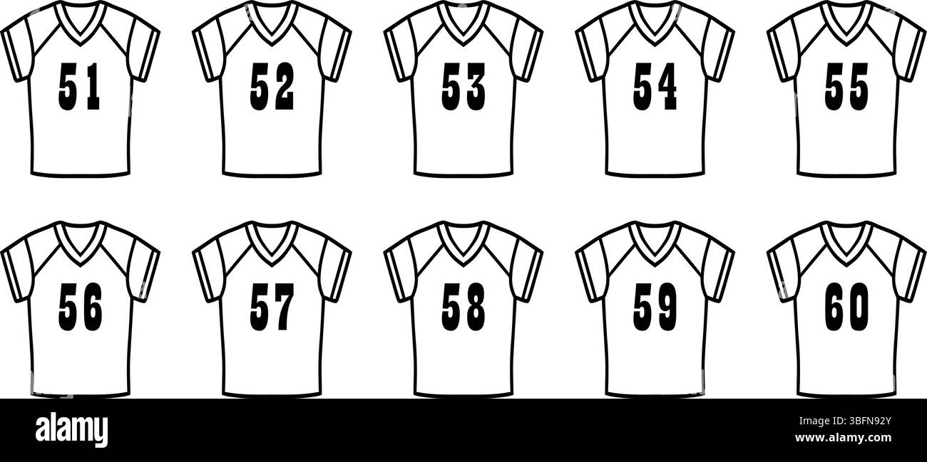 Sports shirt jersey football Stock Vector Images - Alamy