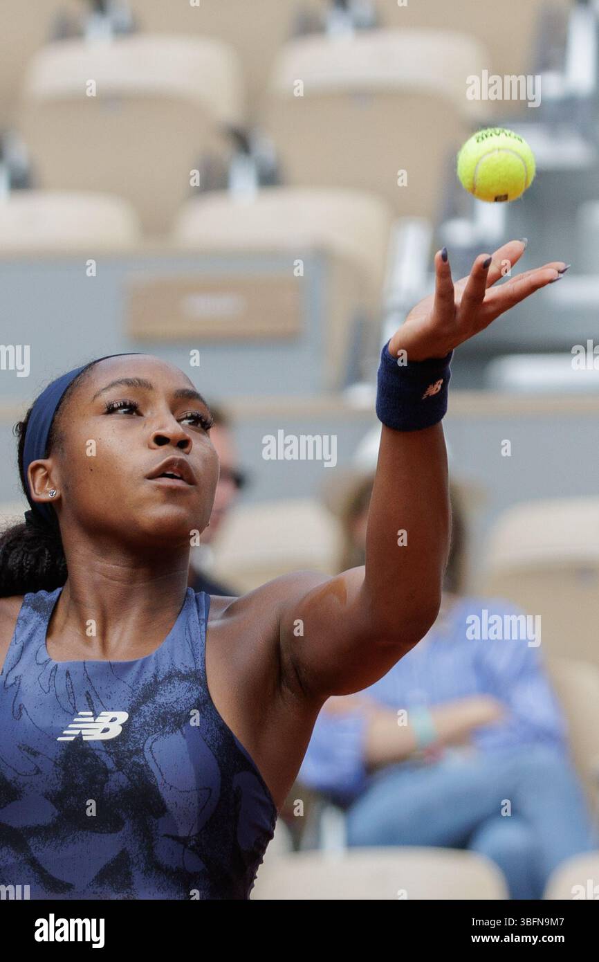 Coco Gauff of United States during the Roland-Garros 2025, French Open ...